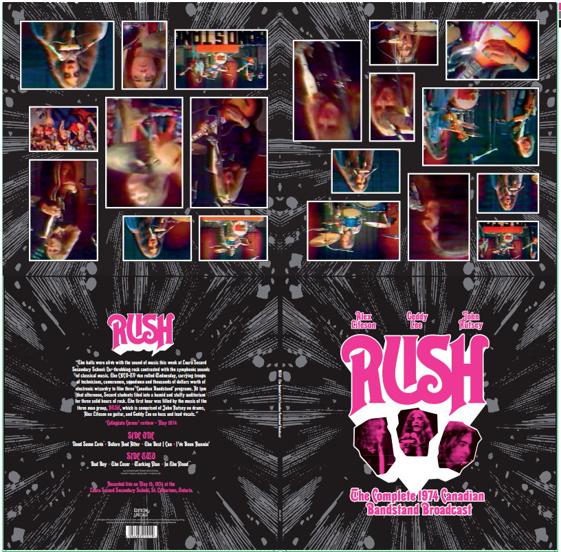 Rush Live The Complete 1974 Canadian Bandstand Broadcast Limited Editi ...